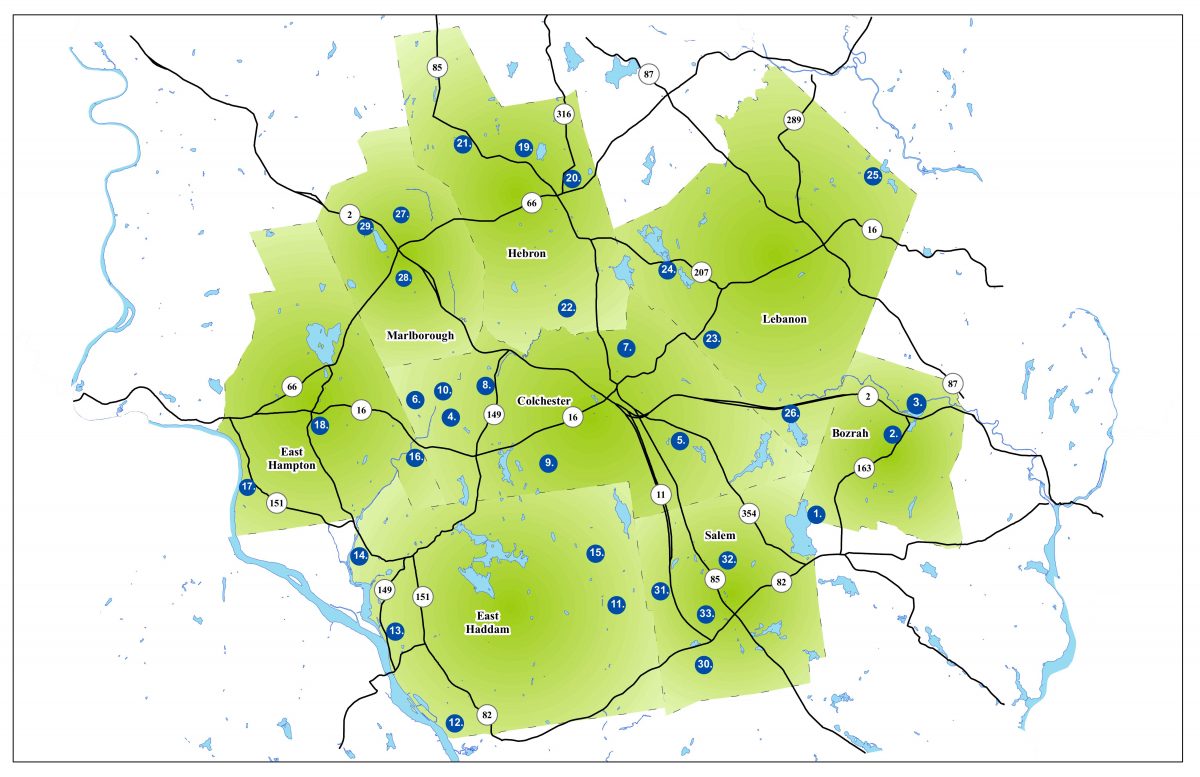 Colchester Area Regional Trail Map Guide | CT Trails Program